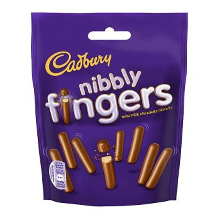 Cadbury Nibbly Fingers Pouch 125g x 8 - MannVend